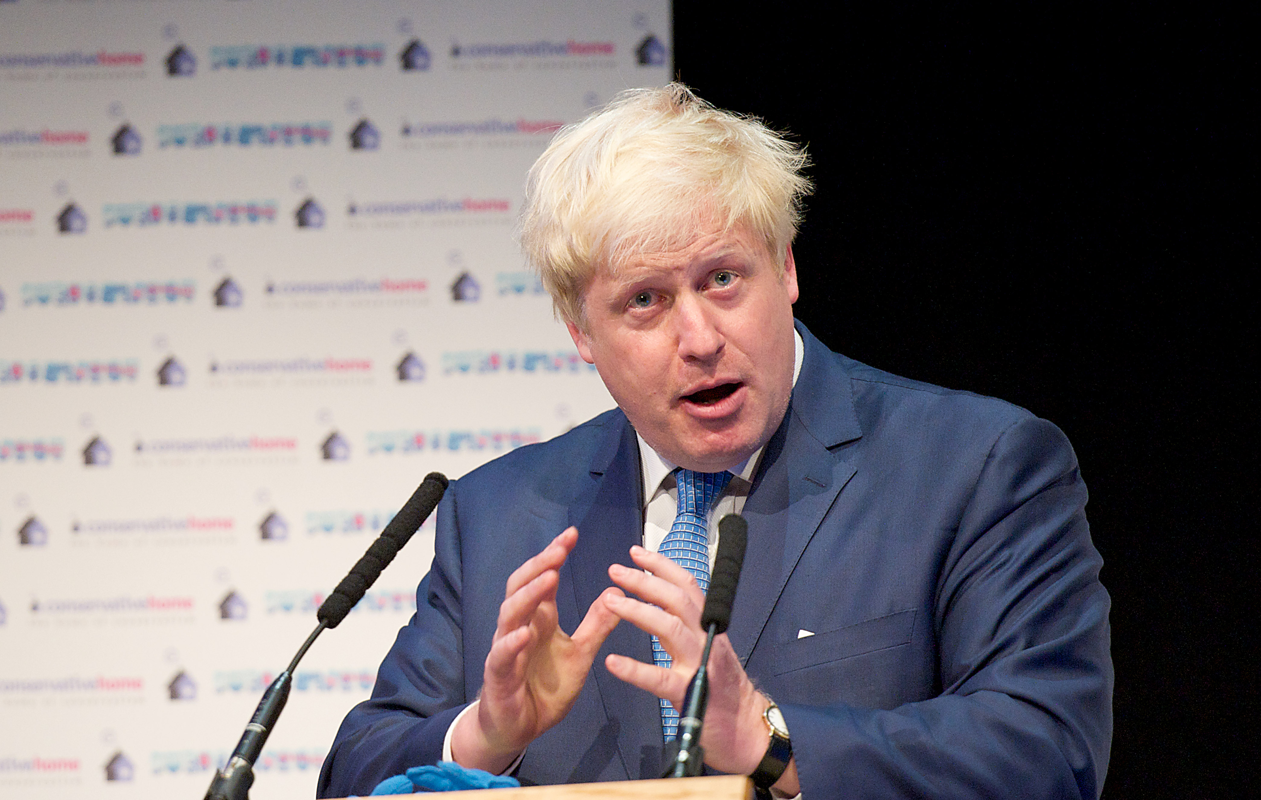 Boris. Out and about in Finchley. And Chiswick. And Chippenham. And ...